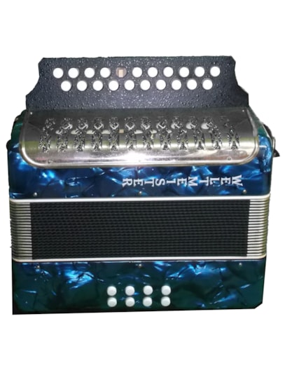 Acordeon Weltmeister Pe De Bode 8bx Made In German Azul Usado Innova
