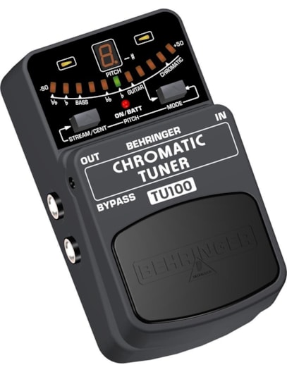 AFINADOR PEDAL BEHRINGER CHROMATIC TUNER TU100 - Innova Music