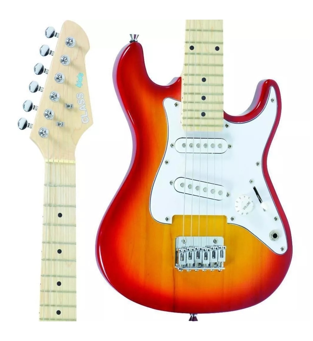 Guitarra Infantil Class Clk10 Cherry Sunburst +kit Capa Cabo - Innova Music