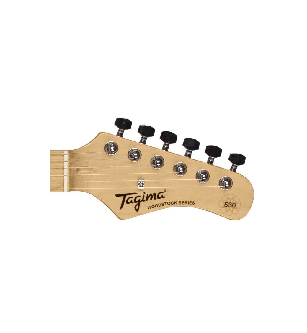 GUITARRA TAGIMA STRATO VINTAGE WOODSTOCK TG530 SSS PRETA - Innova Music