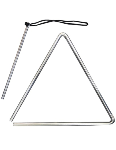 TRIANGULO MUSIC CROMADO 25CM 8MM 79 - Innova Music